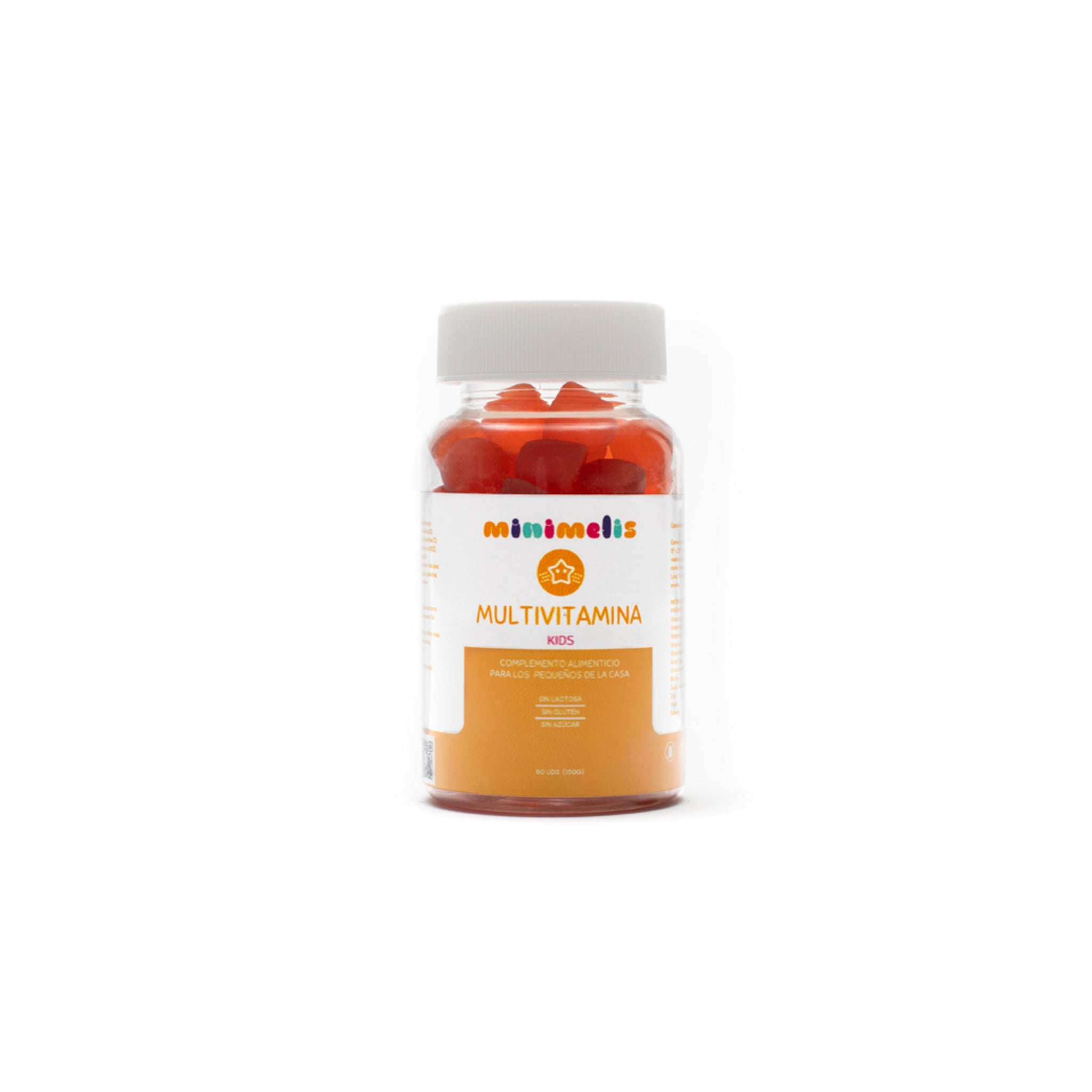 Gominolas sin azúcar para niños con vitaminas A, C, D, E, B6, B12, áci